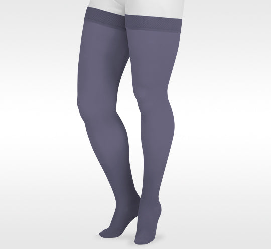 Juzo Soft 2000 Thigh High Full Foot Silicone Band 15-20 mmHg Trend Col ...